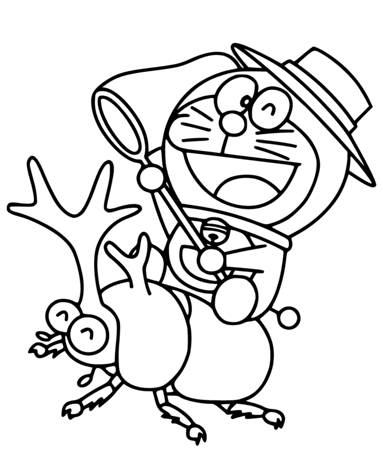 Dibujos de Doraemon - Imprimir Para Colorear 🟠🟡🟢🔵